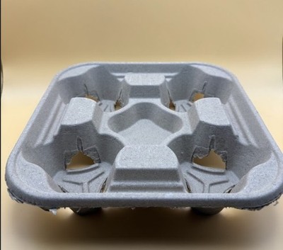 4 Cup Drink Cup Carrier, Cup Holder, Cup Carry Tray Biodegradable 10 ...