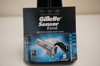 Gillette Sensor Excel Razor Blades, Pack of 5 Cartridges | eBay