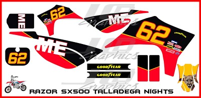 Razor SX500 graphics kit decals THICK AND HIGH GLOSS | eBay
