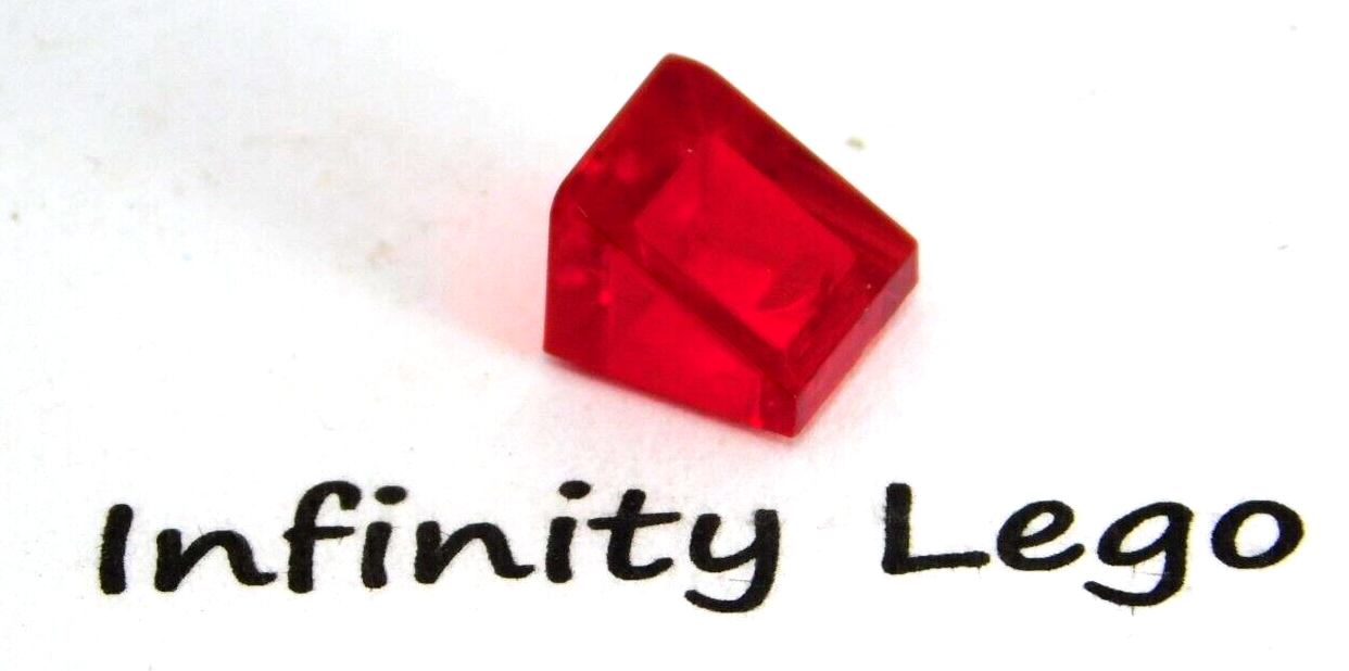 30 LEGO Trans-Red Slope Bricks 1 x 1 x 2/3 (18862 54200 50746) 30 ...