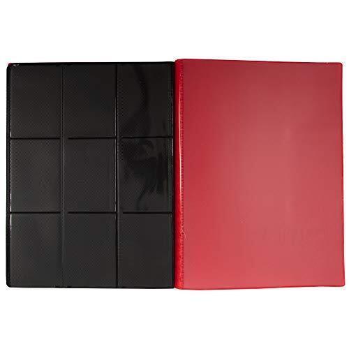 Monster Binder - 9 Pocket Trading Card Album - Holofoil Red Anti-Theft ...