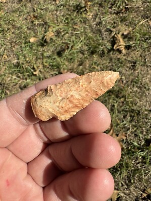 Ancient Authentic Colorful Flint Creek Arrowhead From North Mississippi ...