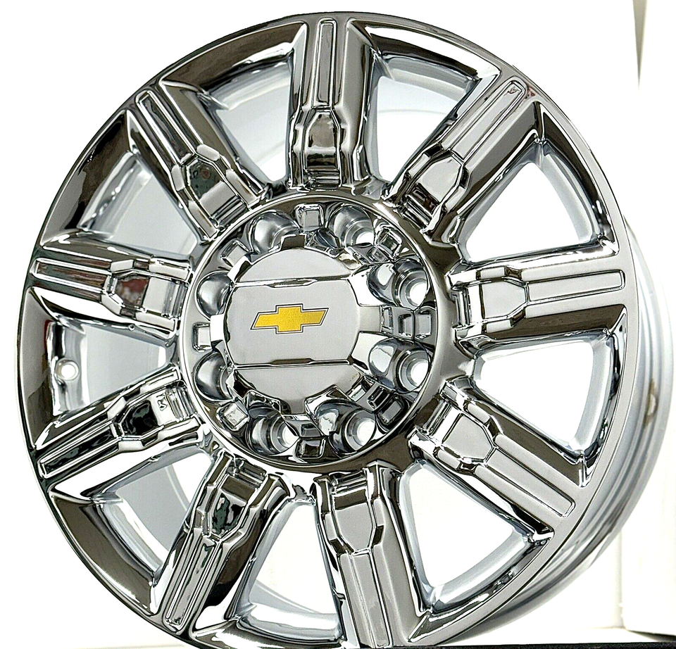 20" Chrome 5963 OE 84830458 Replica Wheels fits 2025 Chevy Silverado ...