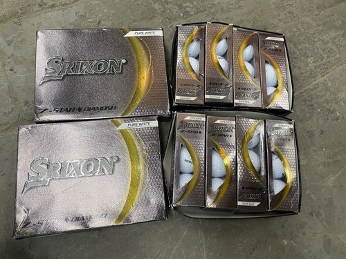 4 dozen BRAND NEW -has Logo- Srixon Z Star Diamond mens White golf ...