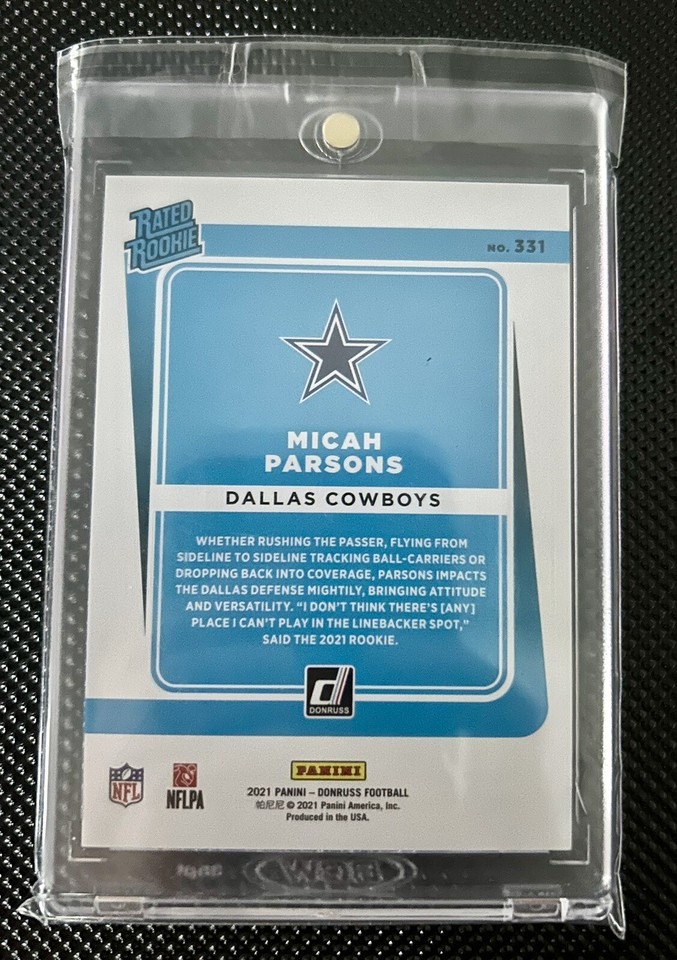 2021 DONRUS MICAH PARSONS SILVER PRESS PROOF 19/100 | eBay