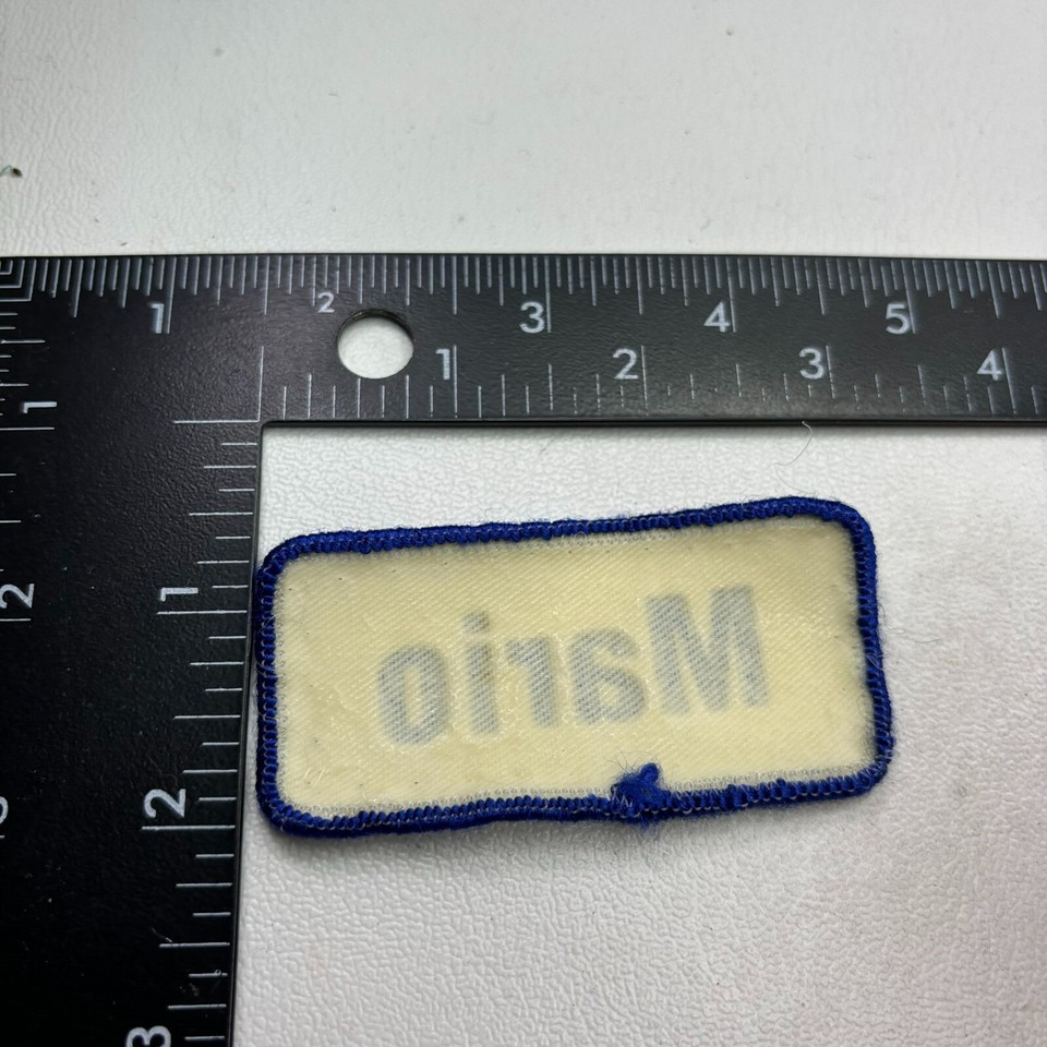 Vintage Blue Letter Name MARIO Patch (For Jacket, Shirt) 46Y3 | eBay