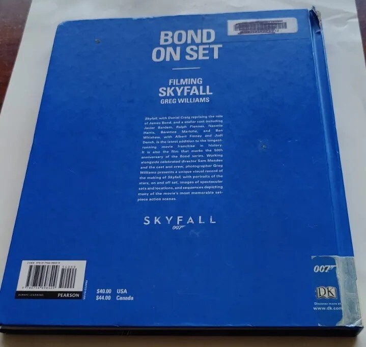 Bond on Set: Filming Skyfall Hardcover Ex Library Ships Free 9780756698409 | eBay