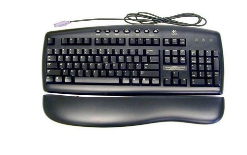 Logitech 967363-0403 Black, PS/2 Wired Internet Keyboard NIB 2004 | eBay
