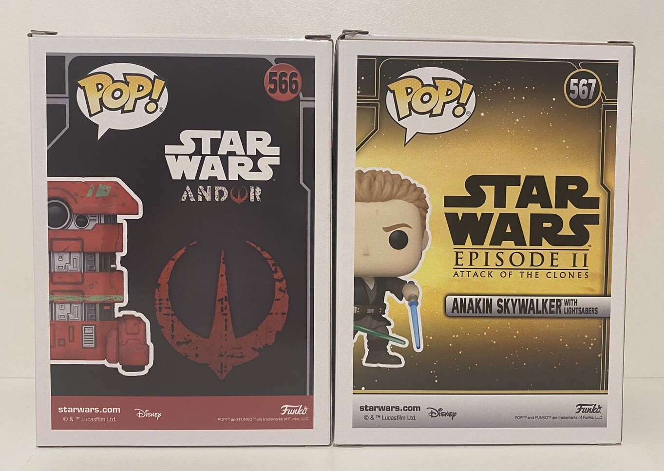 Star Wars - Anakin Skywalker + B2EMO Funko Pop! Vinyl NYCC 2022 #566 ...