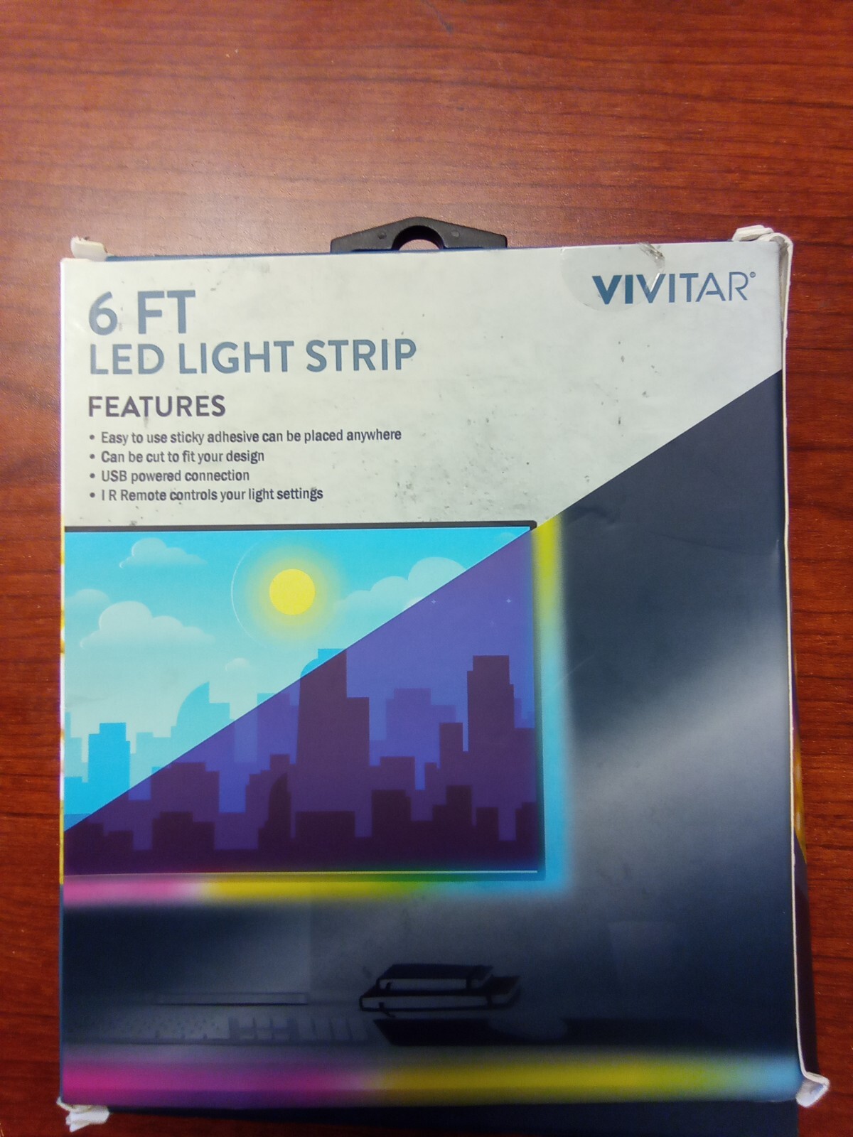 Vivitar 6ft LED Multi-Colored Light Strip Remote Self Adhesive for sale ...
