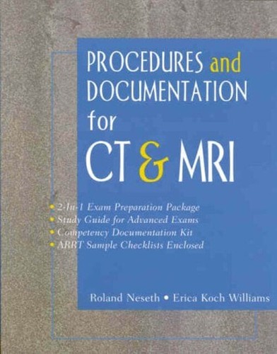 Procedures and Documentation for CT and MRI Paperback Erica Willi ...