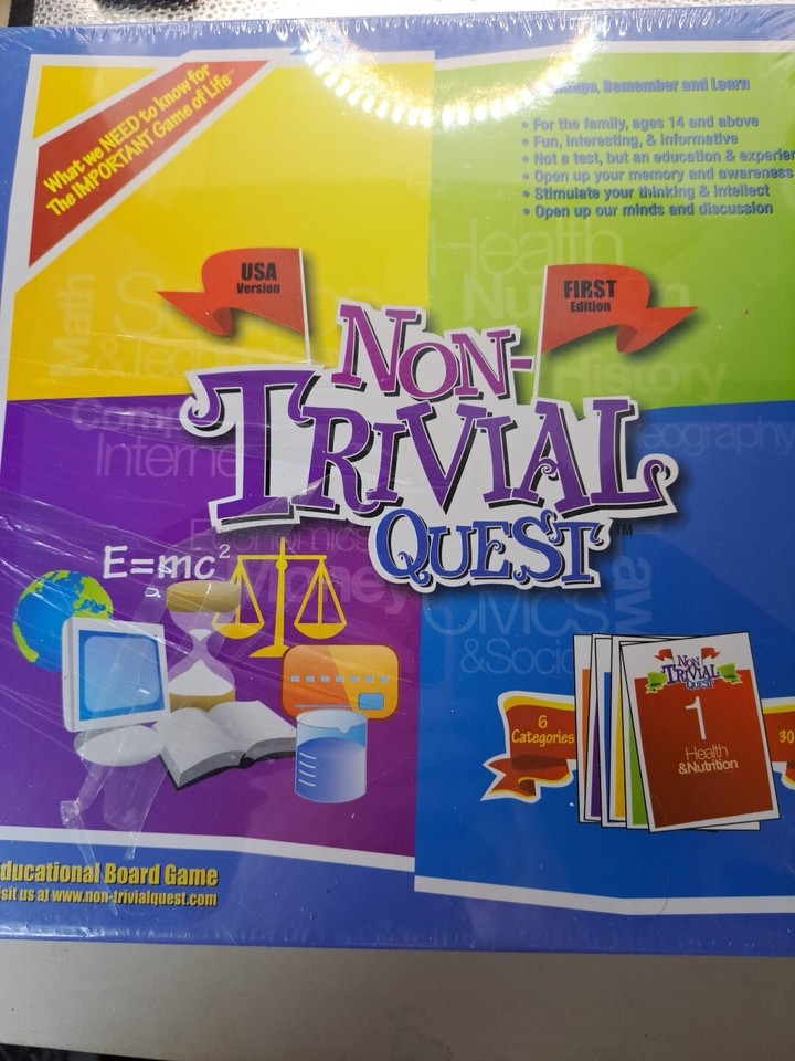 Non-Trivial Quest Educational Family Board Game 14 Years-Adult | eBay
