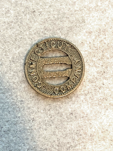 CONNECTICUT CT 305-M Transit Token. | eBay