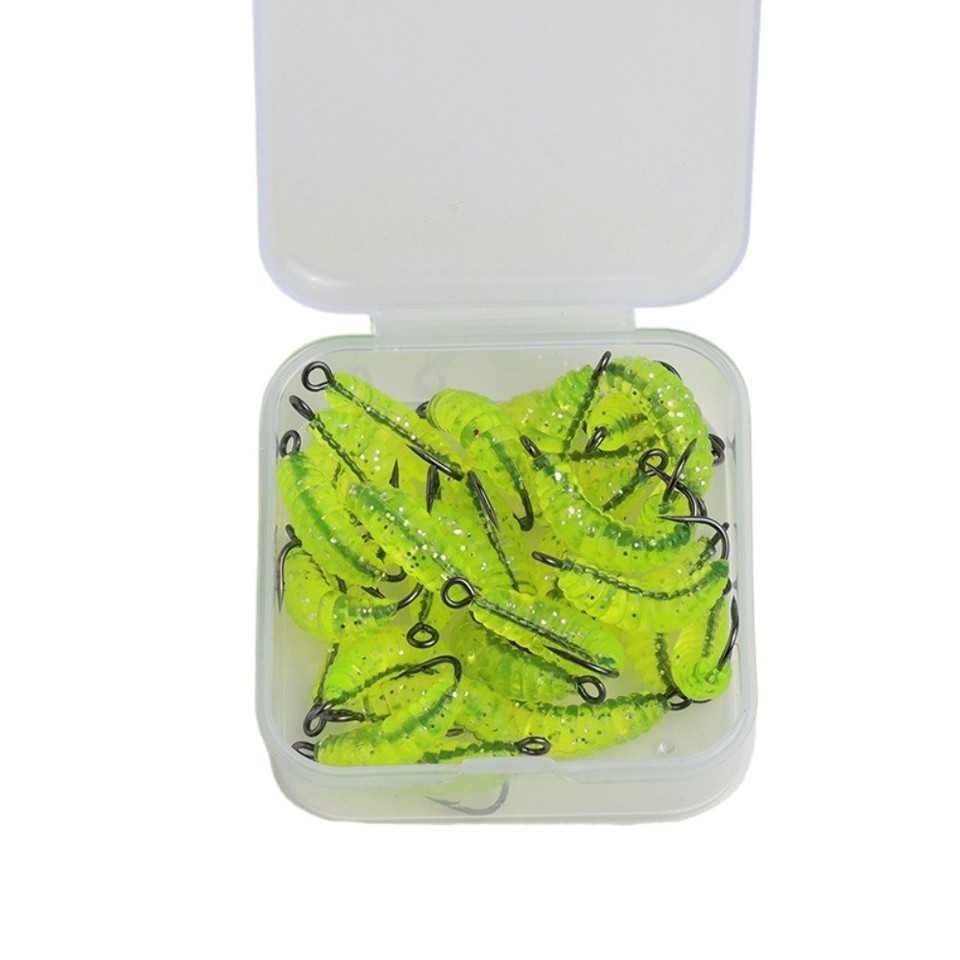 30Pcs/Box Simulation Design Simulation Breadbug Lures Saltwater Fishing ...