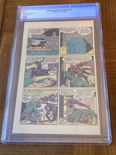 Amazing Spider-Man Ann’1 #2 CGC PG OW (Iconic Sandman Full Page Panel ...