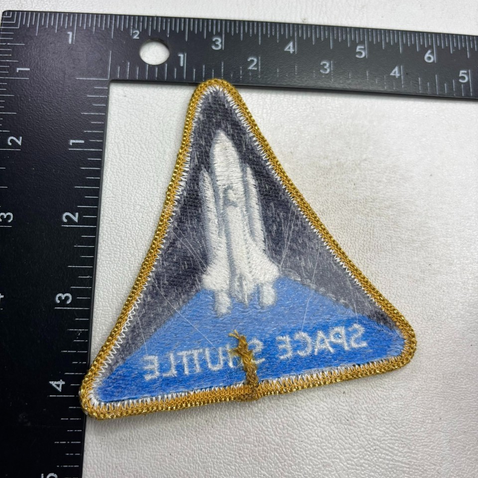 NASA Gold Trim SPACE SHUTTLE PROGRAM Embroidered Patch 50NR | eBay