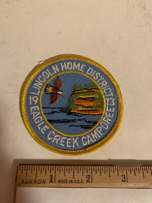 Vintage LINCOLN HOME DISTRICT EAGLE CREEK CAMPOREE 1973 BOY SCOUTS PATCH | eBay