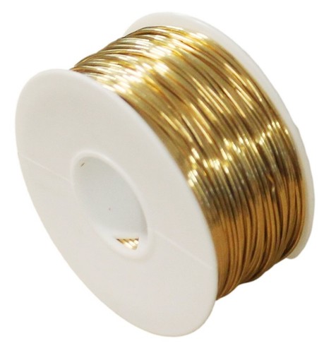 14 Ga. Red Brass Round Wire 1 LB. 80 Ft. Spool/ ( Dead Soft ) Made In ...