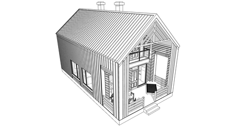 29’x44’ 3 Bed, 3 Bath Premium Barnhouse Architectural Build Plans PDF Download. | eBay