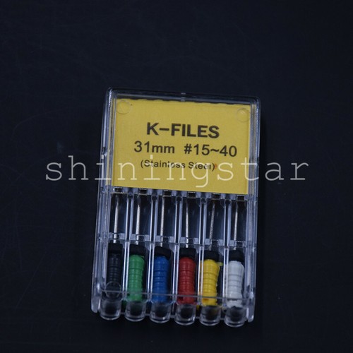 1x Dental Endo Stainless Steel Root Canal REAMERS K Files Hand Use 31mm ...
