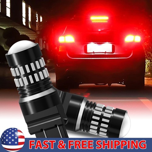 AUXITO 3157R 3057 4057 Super Bright Red LED Turn Signal Brake Tail ...