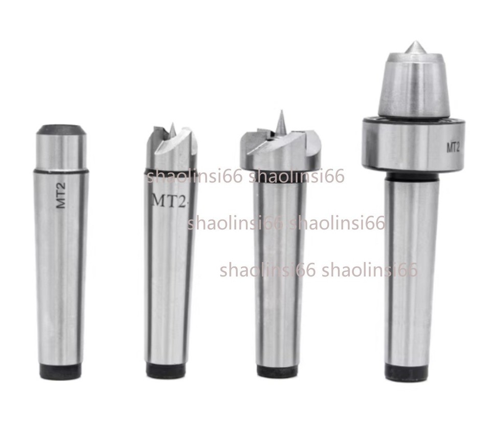 4Pcs MT1/MT2 Wood Lathe Turning Spur Live Center Set Taper Tool ...