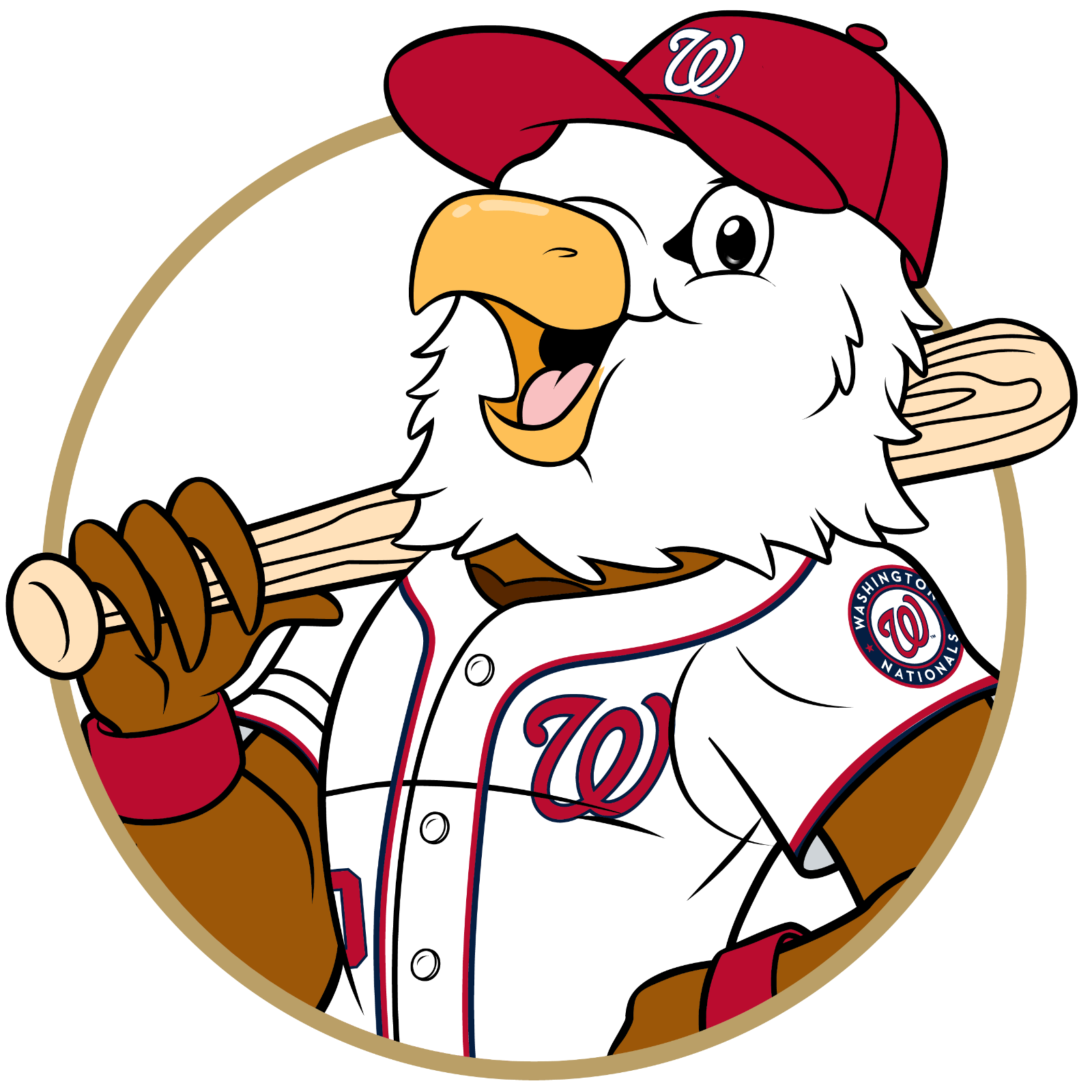 Washington Nationals sticker Logo MLB weatherproof laptop bumper vinyl ...