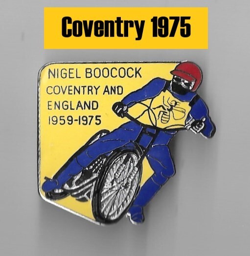 Coventry 1975 Speedway Badge - Nigel Boocock | eBay
