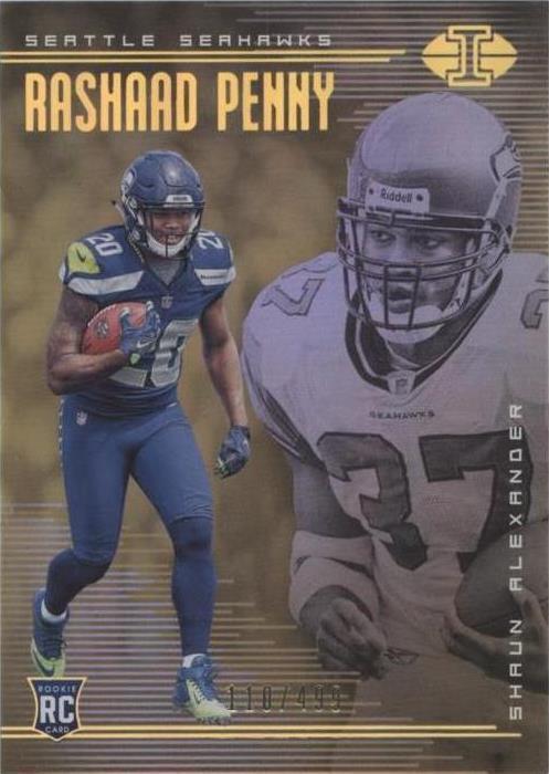 2018 Panini Illusions - Shaun Alexander, Rashaad Penny #34 Trophy ...