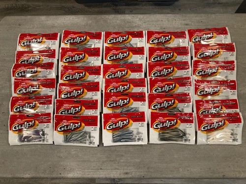30 Sealed Packs Total - Berkley Gulp 3 Inch Minnow - 5 Different Color ...