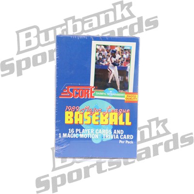1989 Score Baseball Box | eBay