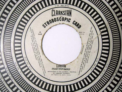 Clarkstan ® 610 Stroboscopic Card Six 6 Speed Strobe Disc Disk | eBay