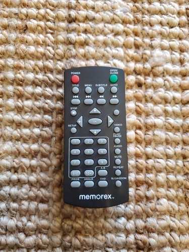 Original Memorex MVD2015/2016 DVD Remote Control for MVD2015, MVD2016 ...