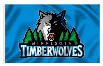 Minnesota Timberwolves Basketball Flag Double Sided Printing 3x5 Ft W ...