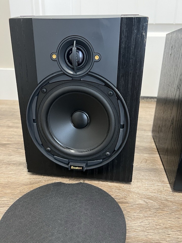 Boston Acoustics VR-M50 Black Bookshelf Speakers - Monitor - Home ...