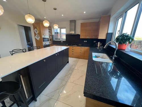 Bespoke solid wood kitchen units in perfect condition with appliances ...