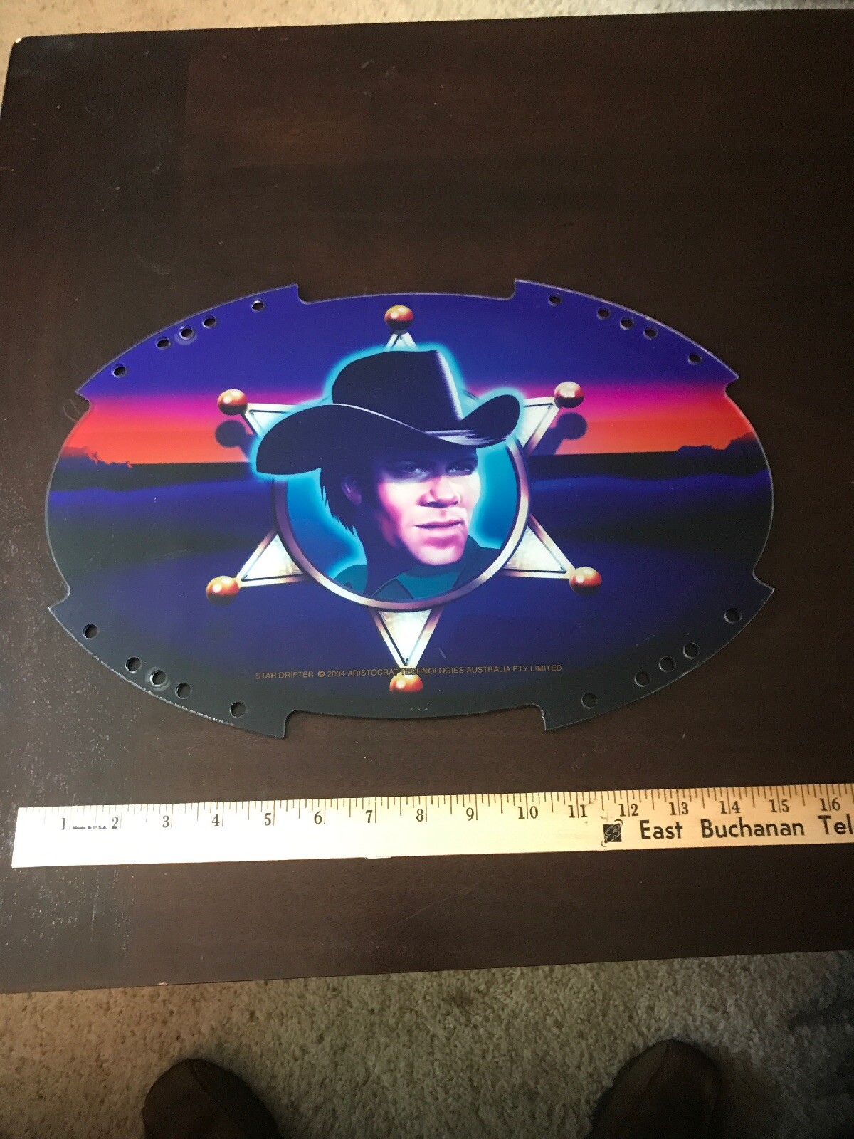 Star Drifter 2004 Aristocrat Slot Machine Round Top PlexiGlass Topper ...
