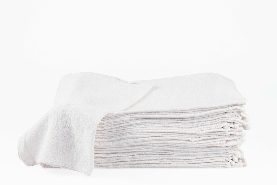 1000 new great mechanics shop rags towels white heavy Duty | eBay