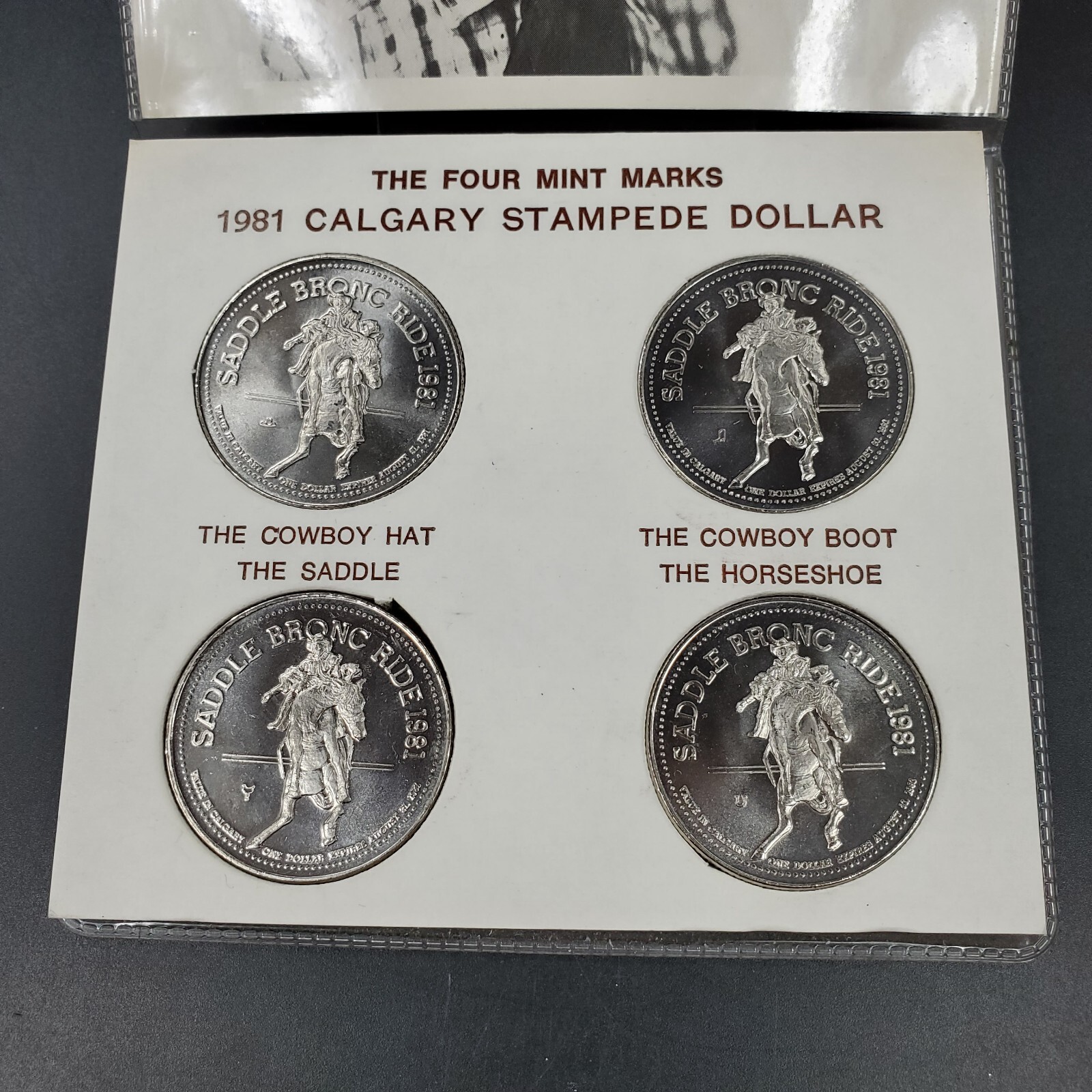 1981 Calgary Stampede Souvenir Dollar The Four Mint Mark Coin Set | eBay