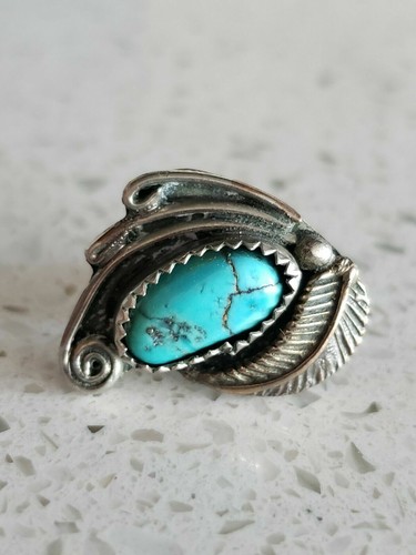 Antique Native American Sterling Turquoise Pin Navajo | eBay