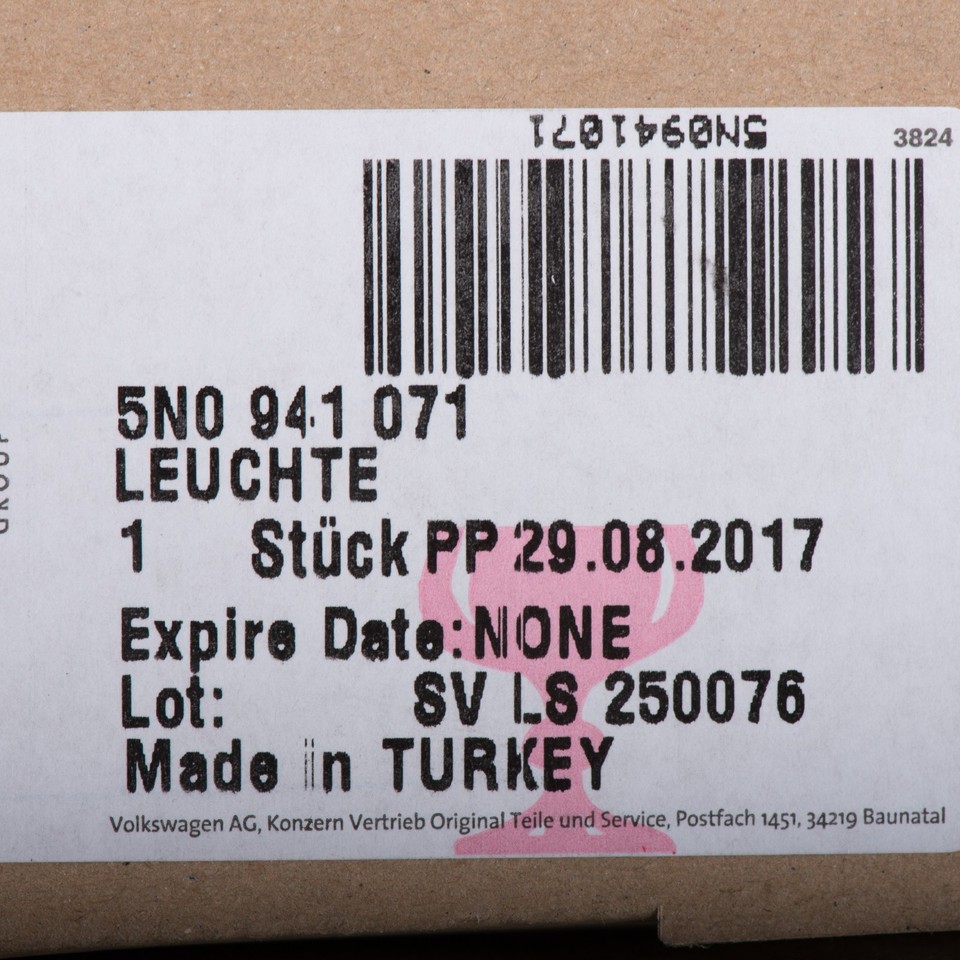 09-17 VW Volkswagen Tiguan Driver Side Reverse Backup Lamp OEM NEW ...