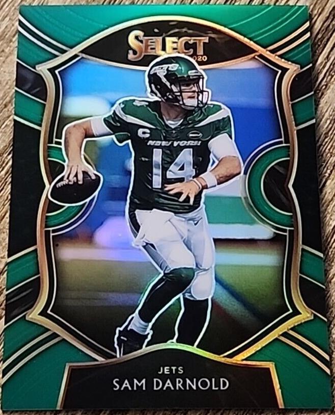 2020 Panini Select - Concourse Sam Darnold #18 Green Prizm /5 for sale ...