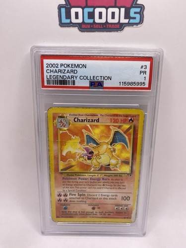 2002 POKEMON LEGENDARY COLLECTION #3 CHARIZARD PSA 1 | eBay