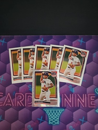 2024 Stars and Stripes Jay Woolfolk 9 Card Lot /25 /49 /50 Virginia ...