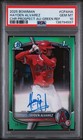 2025 Bowman Chrome Auto #CPAHA Hayden Alvarez True Green Ref /99 PSA 10 ...