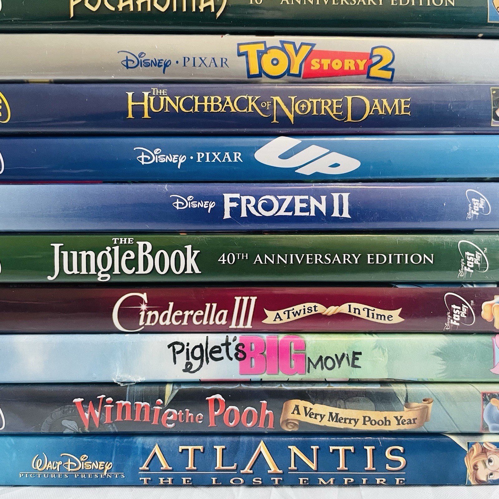 (20) All Walt Disney Pixar DVD Movie Lot, Animated Cartoon Family Kids ...