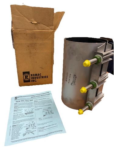 Romac Industries Style SS1 7 x 12 in. Stainless Steel Repair Clamp | eBay