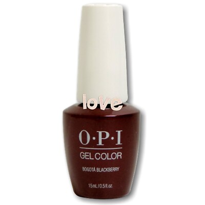 OPI Gel Nail Polish 0.5fl.oz UV/LED Gel Color GC F52- Bogota Blackberry ...