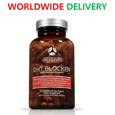 Advanced Trichology DHT BLOCKER Hair Growth Supplement 120 Vegetable ...
