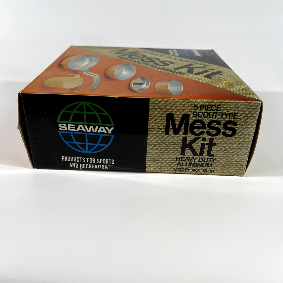 Vintage Seaway Heavy Duty Aluminum 5 Piece Scout Type Mess Kit Cook Set ...